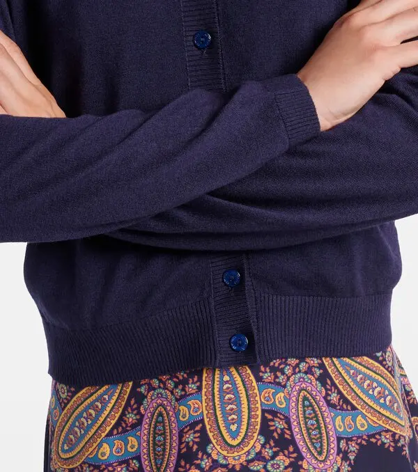 Etro Embellished Silk And Cashmere Cardigan