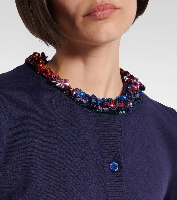 Etro Embellished Silk And Cashmere Cardigan
