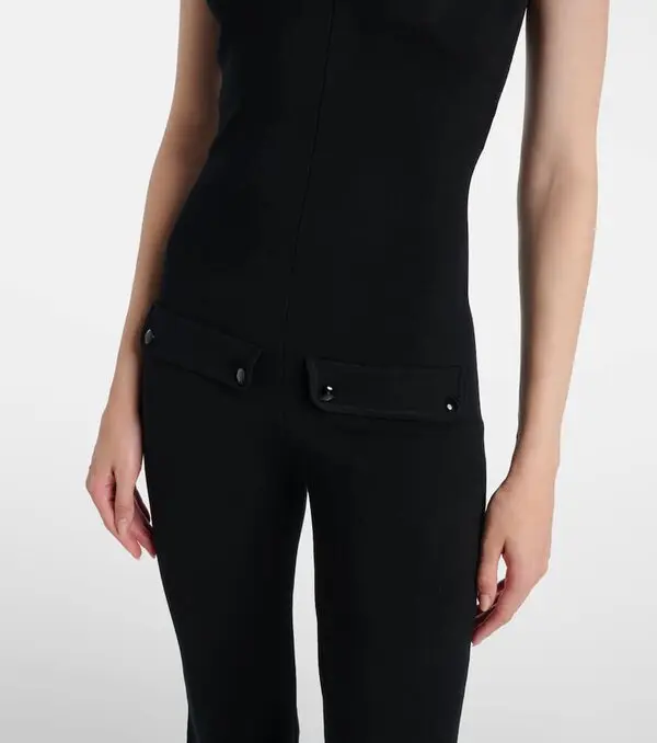 COURREGES Logo Jumpsuit - Black