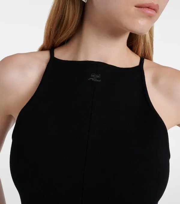 COURREGES Logo Jumpsuit - Black