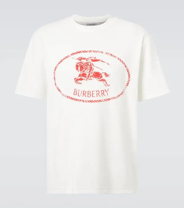 Burberry Logo Cotton-blend Jersey T-shirt
