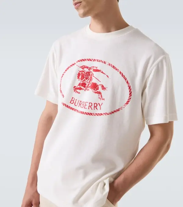 Burberry Logo Cotton-blend Jersey T-shirt