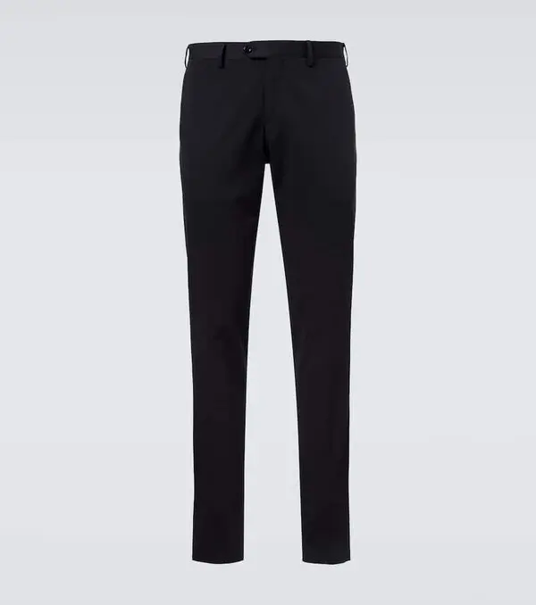 LARDINI Cotton-blend Slim Trousers