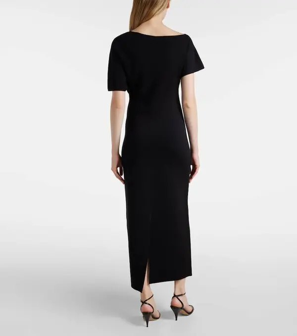 RÓHE Knitted One-shoulder Midi Dress