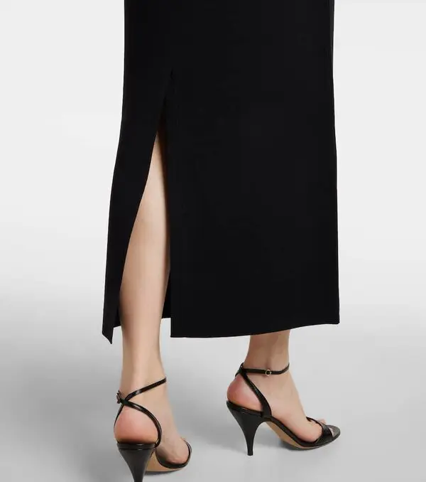 RÓHE Knitted One-shoulder Midi Dress