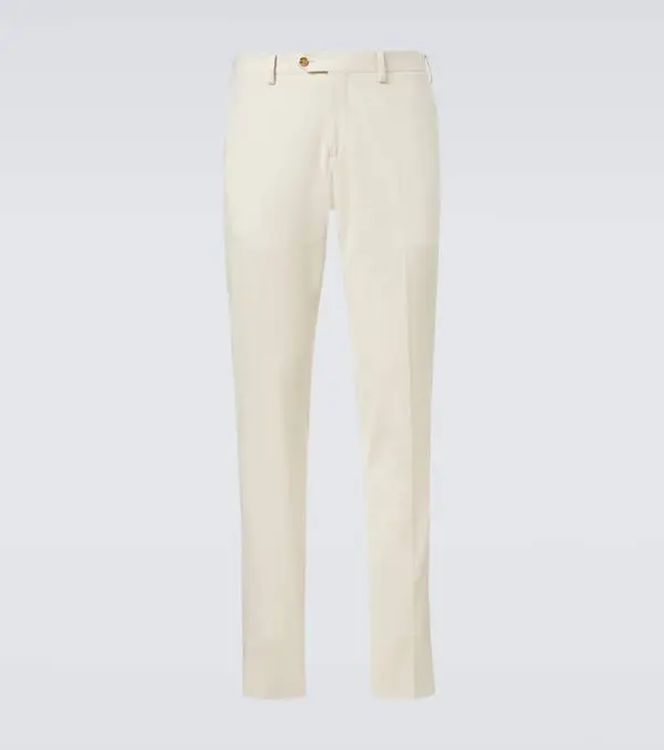 LARDINI Cotton-blend Straight Pants