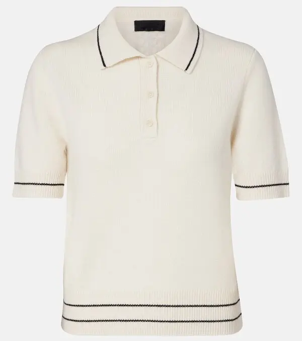 NILI LOTAN Carline Cashmere Polo Shirt