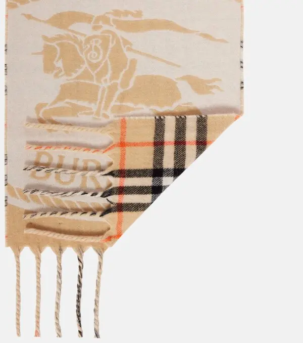 Burberry Check Reversible Cashmere Scarf