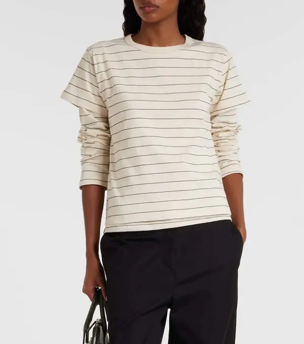 LESET Margo Cotton Jersey T-shirt - Beige