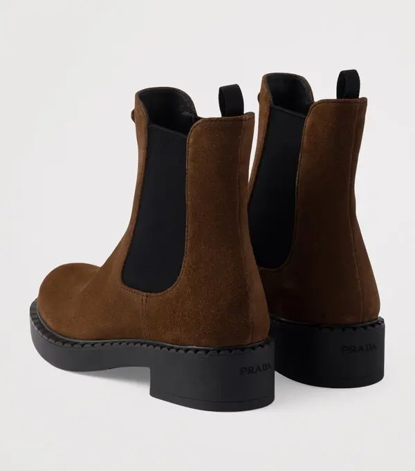 Prada Suede Chelsea Boots