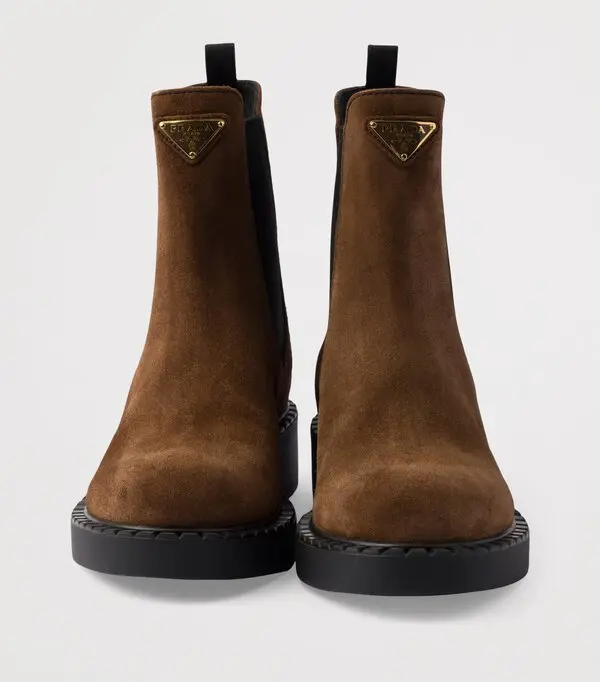Prada Suede Chelsea Boots