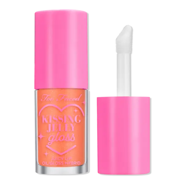 TOO FACED Kissing Jelly Hydrating Lip Oil Gloss - Peach Rings