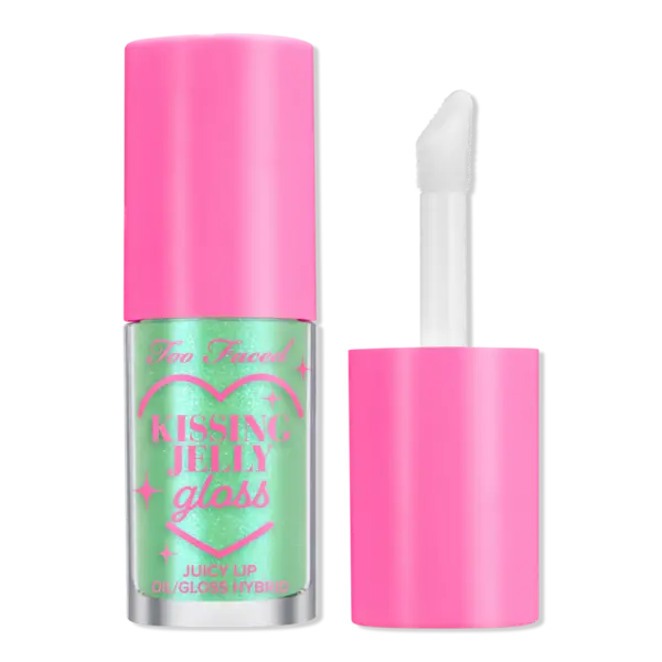 TOO FACED Kissing Jelly Hydrating Lip Oil Gloss - Green Apple