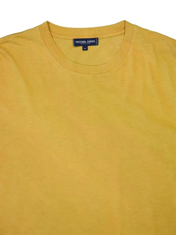 Frescobol Carioca Cotton-linen Blend T-shirt - Yellow