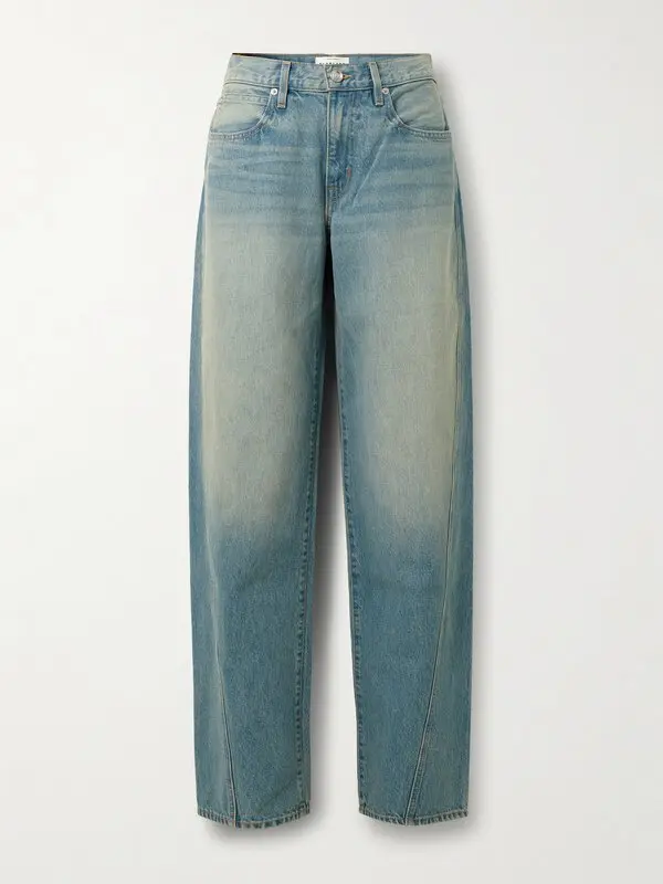 SLVRLAKE Tess Long Twisted Stem Boyfriend Jeans - Blue