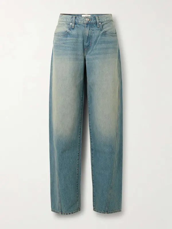 SLVRLAKE Tess Long Twisted Stem Boyfriend Jeans - Light Denim