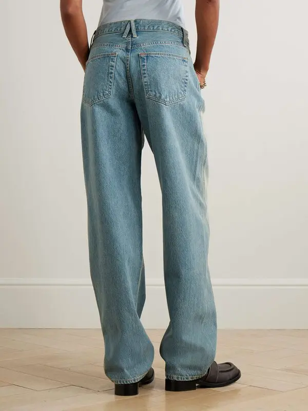 SLVRLAKE Tess Long Twisted Stem Boyfriend Jeans - Light Denim