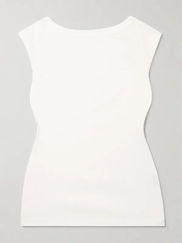 ST. AGNI Organic Cotton-jersey Top - White