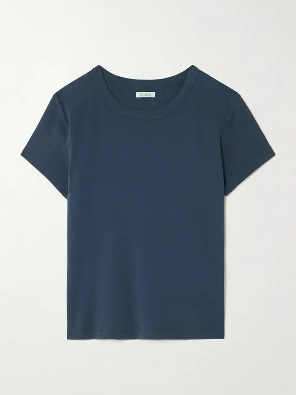 ST. AGNI Organic Cotton-jersey T-shirt