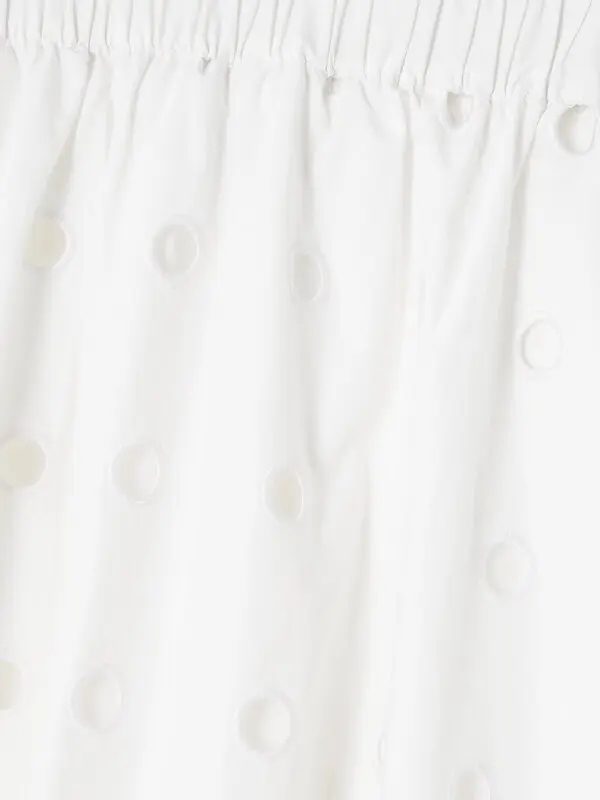 Posse Peggy Broderie Anglaise Cotton-poplin Midi Skirt - White