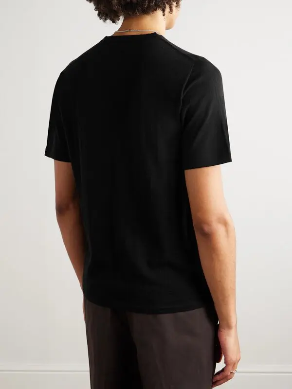 SAMAN AMEL Slim-fit Wool T-shirt