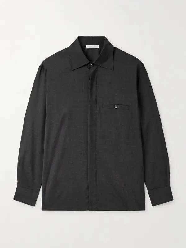SAMAN AMEL Wool Overshirt