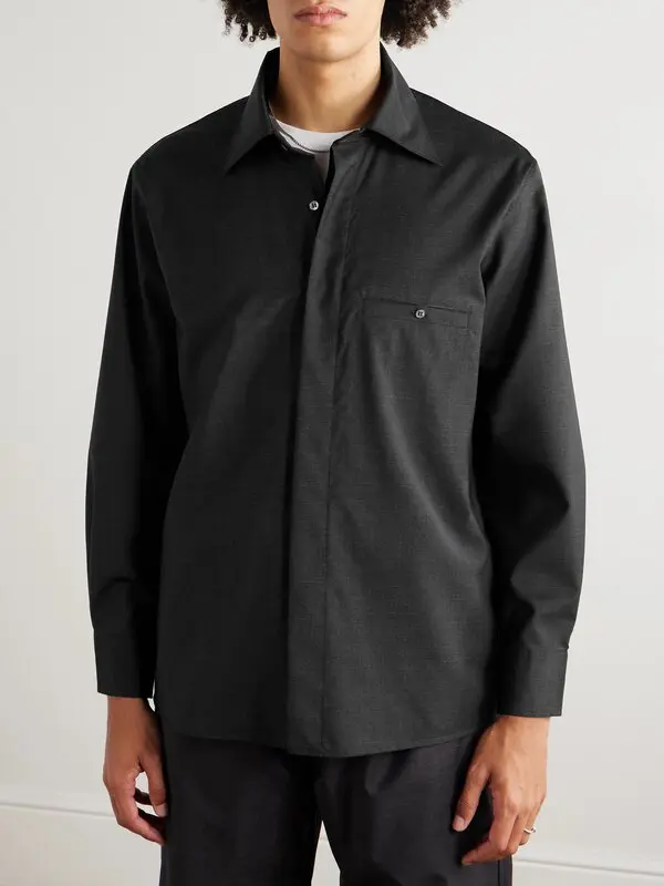 SAMAN AMEL Wool Overshirt