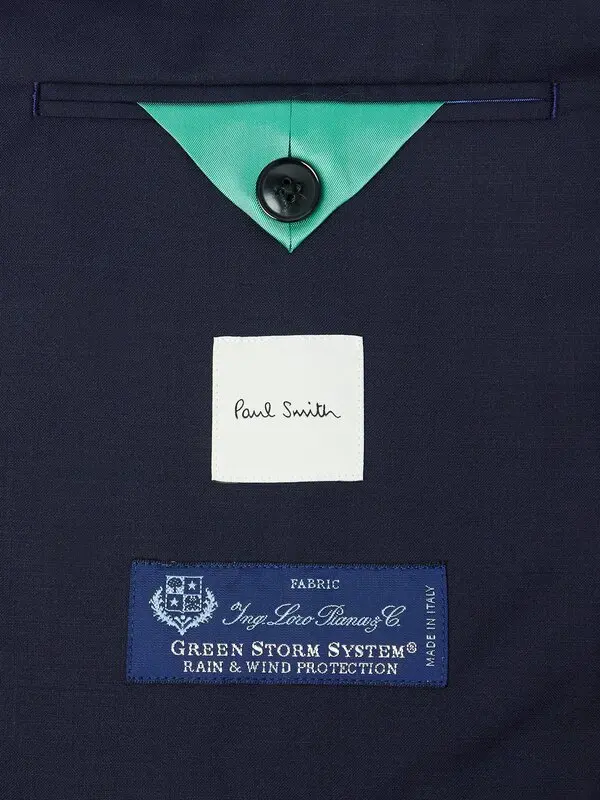 Paul Smith Green Storm System Wool Blazer
