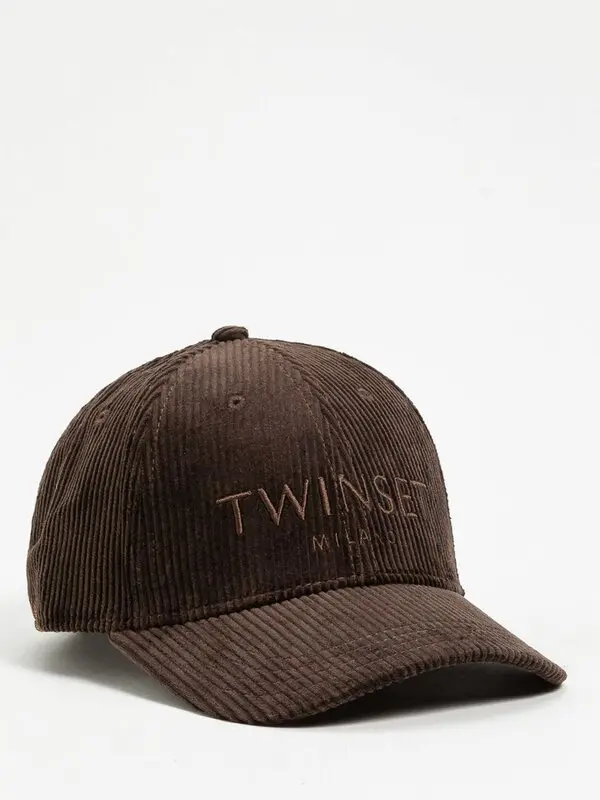 TWINSET Corduroy Cap - Dark