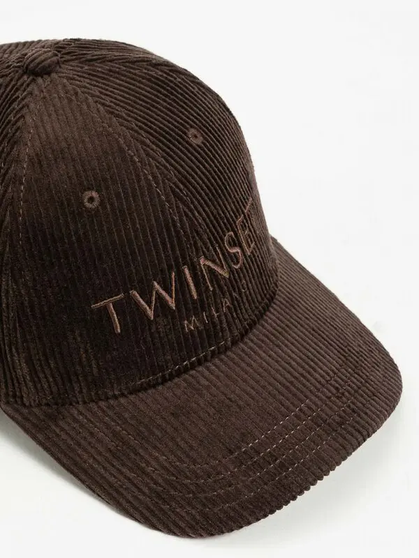 TWINSET Corduroy Cap - Dark