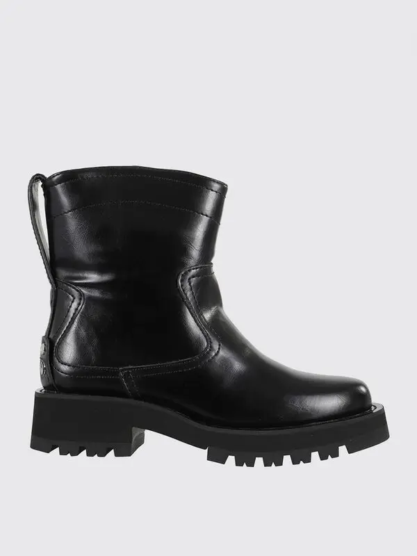 GANNI Lug Sole Boots - Black