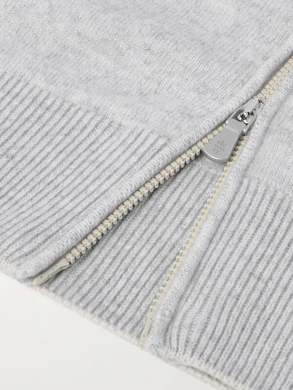Eleventy Cashmere Zip-up Hoodie - Gray