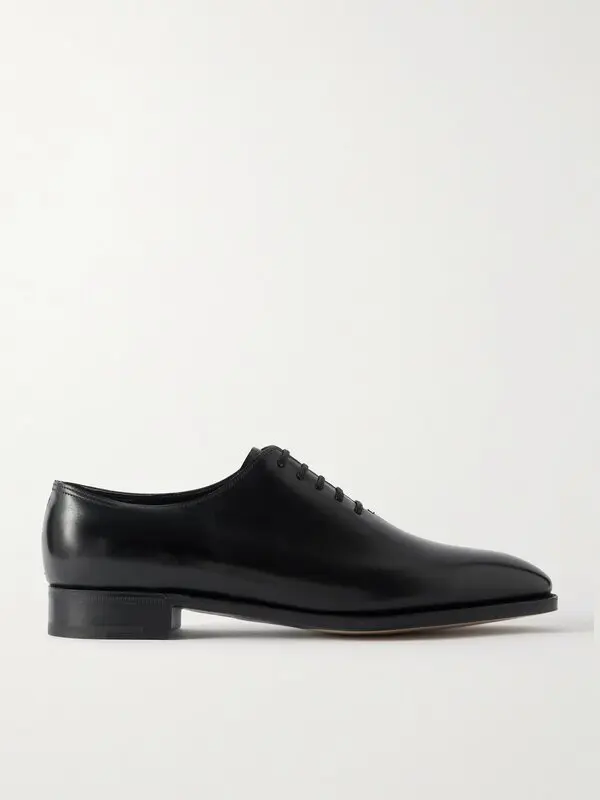 John Lobb Marldon Whole-cut Leather Oxford Shoes - Black