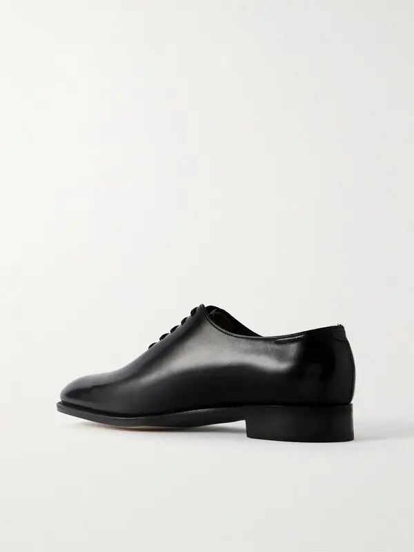 John Lobb Marldon Whole-cut Leather Oxford Shoes - Black