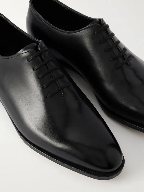 John Lobb Marldon Whole-cut Leather Oxford Shoes - Black