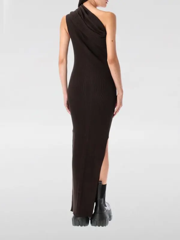 Rick Owens Asymmetrical Draped Maxi Dress