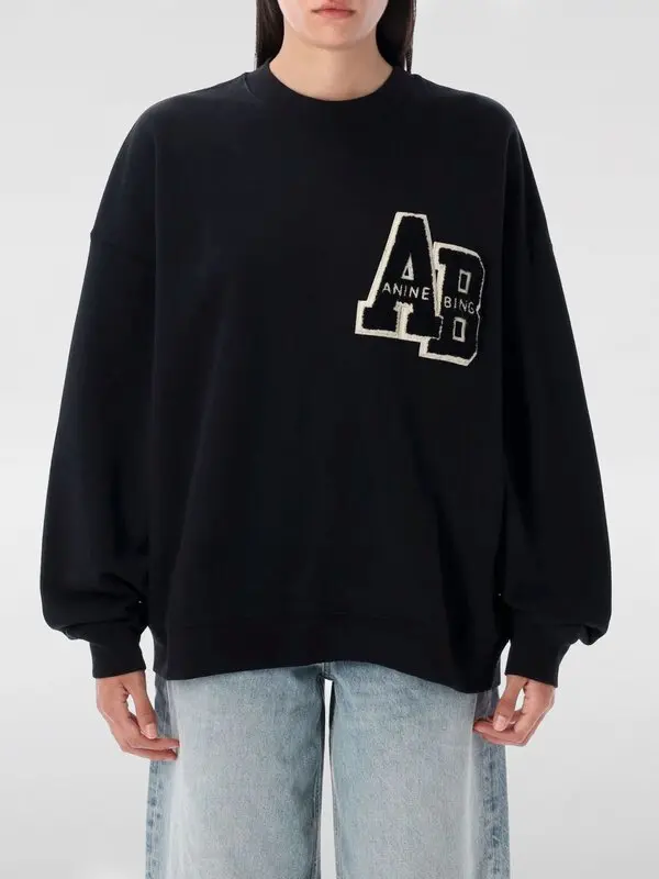 ANINE BING Crewneck Sweatshirt - Black
