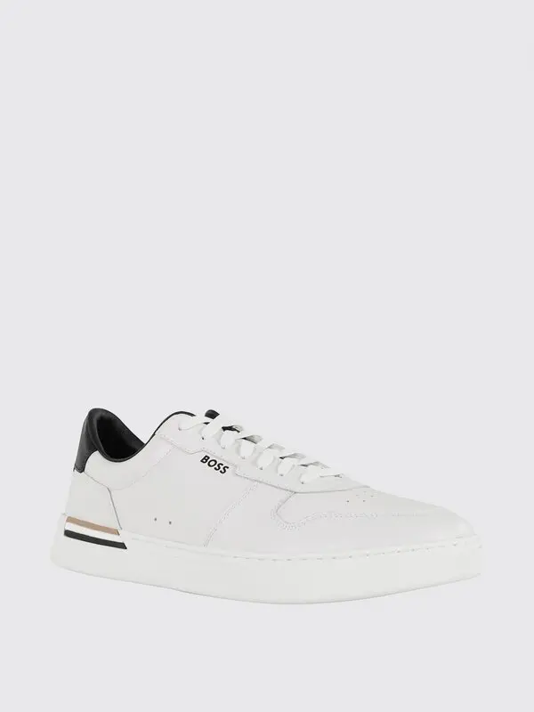 BOSS Lace Up Sneakers - White