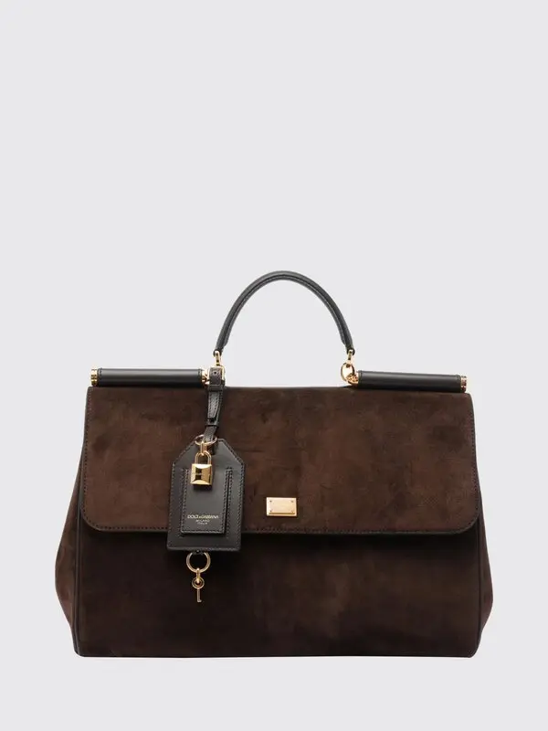Dolce & Gabbana My Sicily Suede Top Handle Bag - Brown