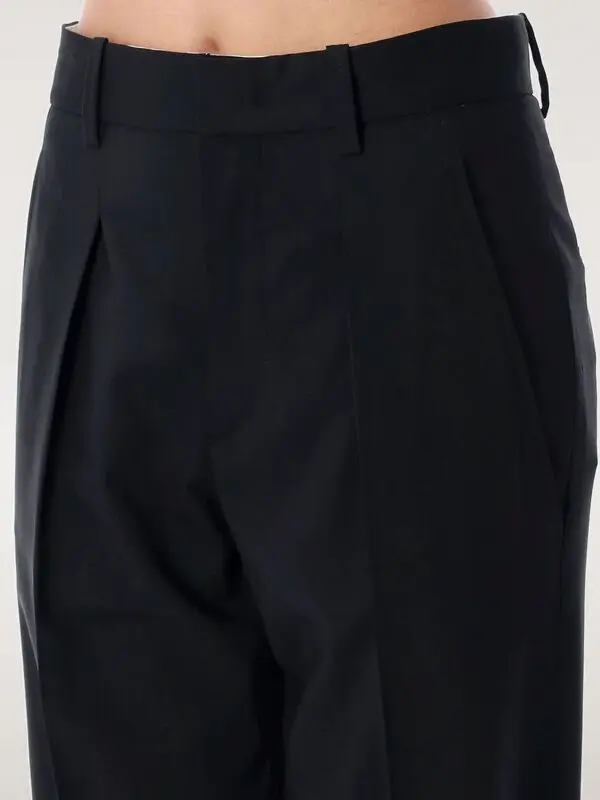 Isabel Marant Étoile Tailored Pleated Wide-leg Trousers - Black