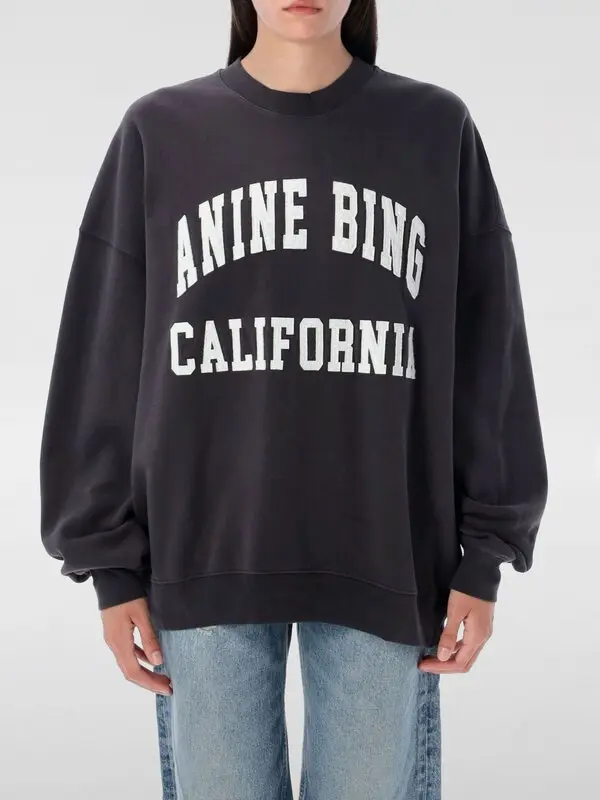 ANINE BING Printed Crewneck Sweatshirt