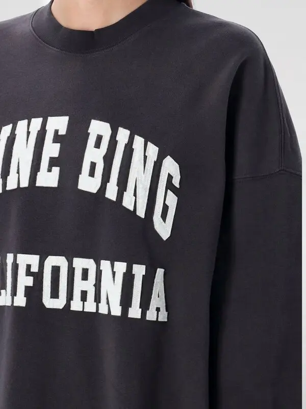 ANINE BING Printed Crewneck Sweatshirt