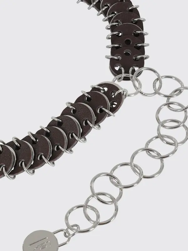 Rabanne Chain Link Belt - Brown