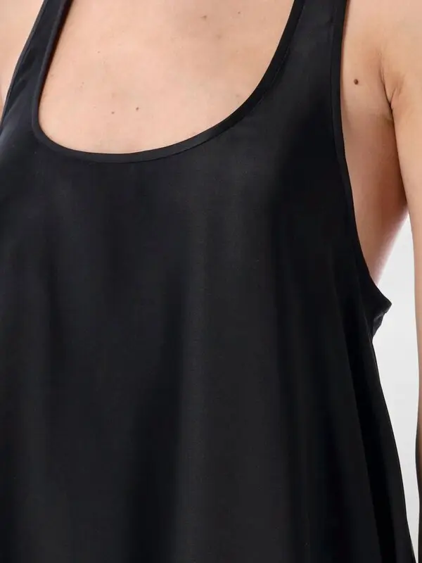 ANINE BING Ruffled Hem Mini Dress - Black