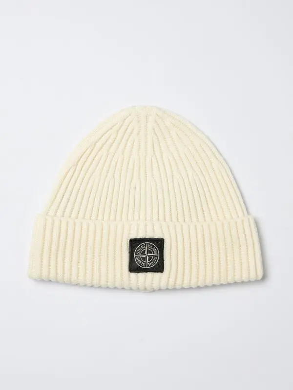 Stone Island Ribbed Cap - Yellow Cream