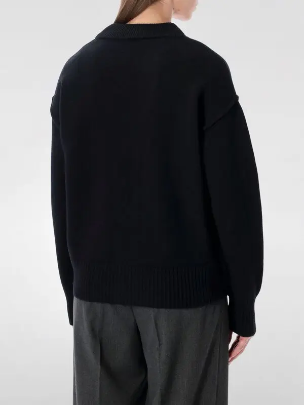 AMI Paris Cardigan With Embroidered De Cœur