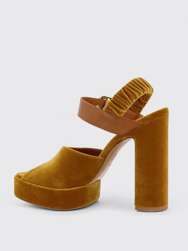 Chloé Heeled Sandal - Amber