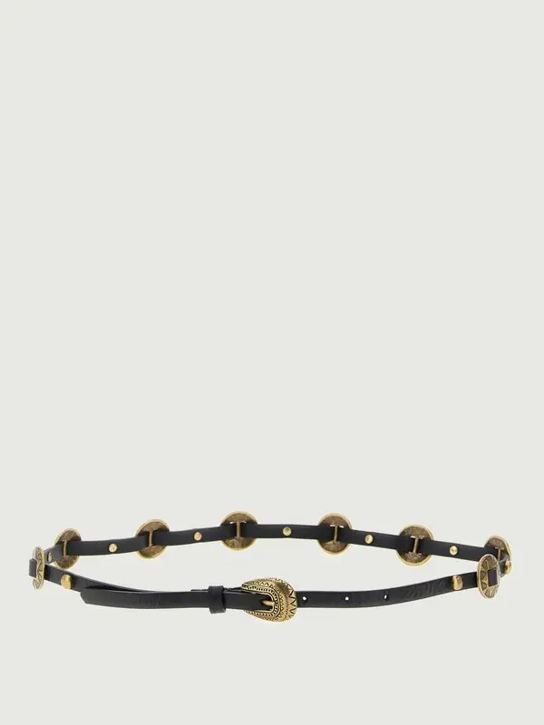 Pinko Embellished Leather Belt