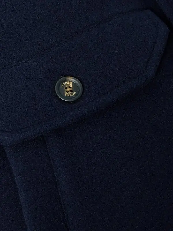 Eleventy Slim-fit Wool-blend Bomber Jacket