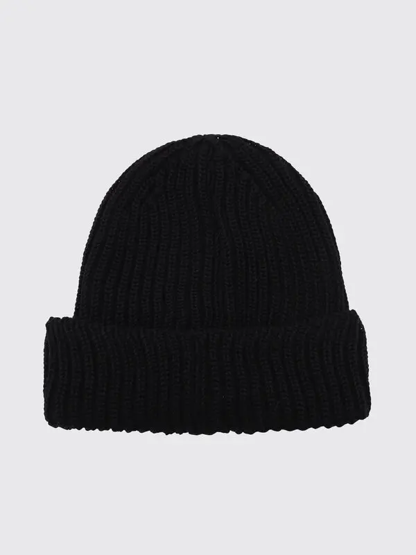 C.P. COMPANY Ribbed Wool Beanie With Goggles - Black